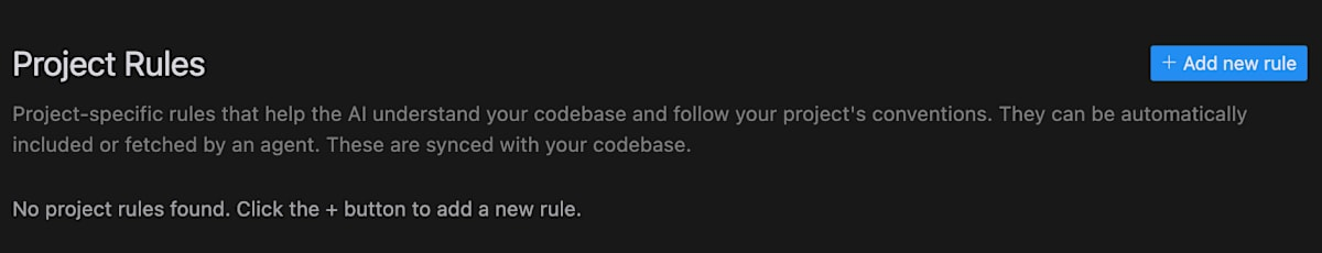 Cursor 便利な機能まとめ、Project Rules – ntorelabo